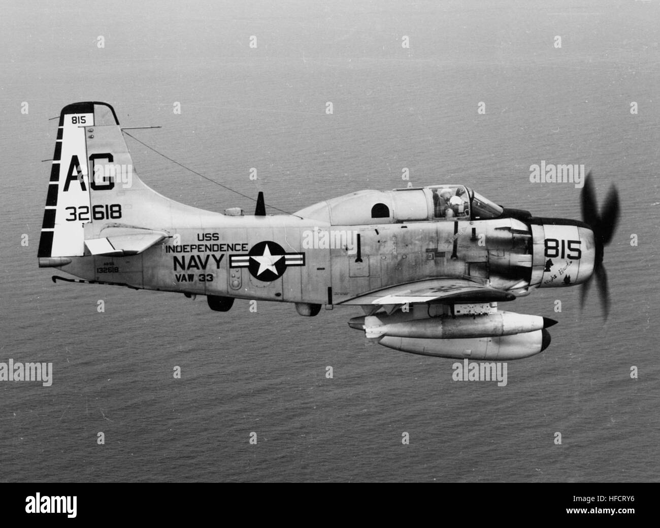 AD-5Q VAW-33 in flight early 1960s Stock Photo - Alamy