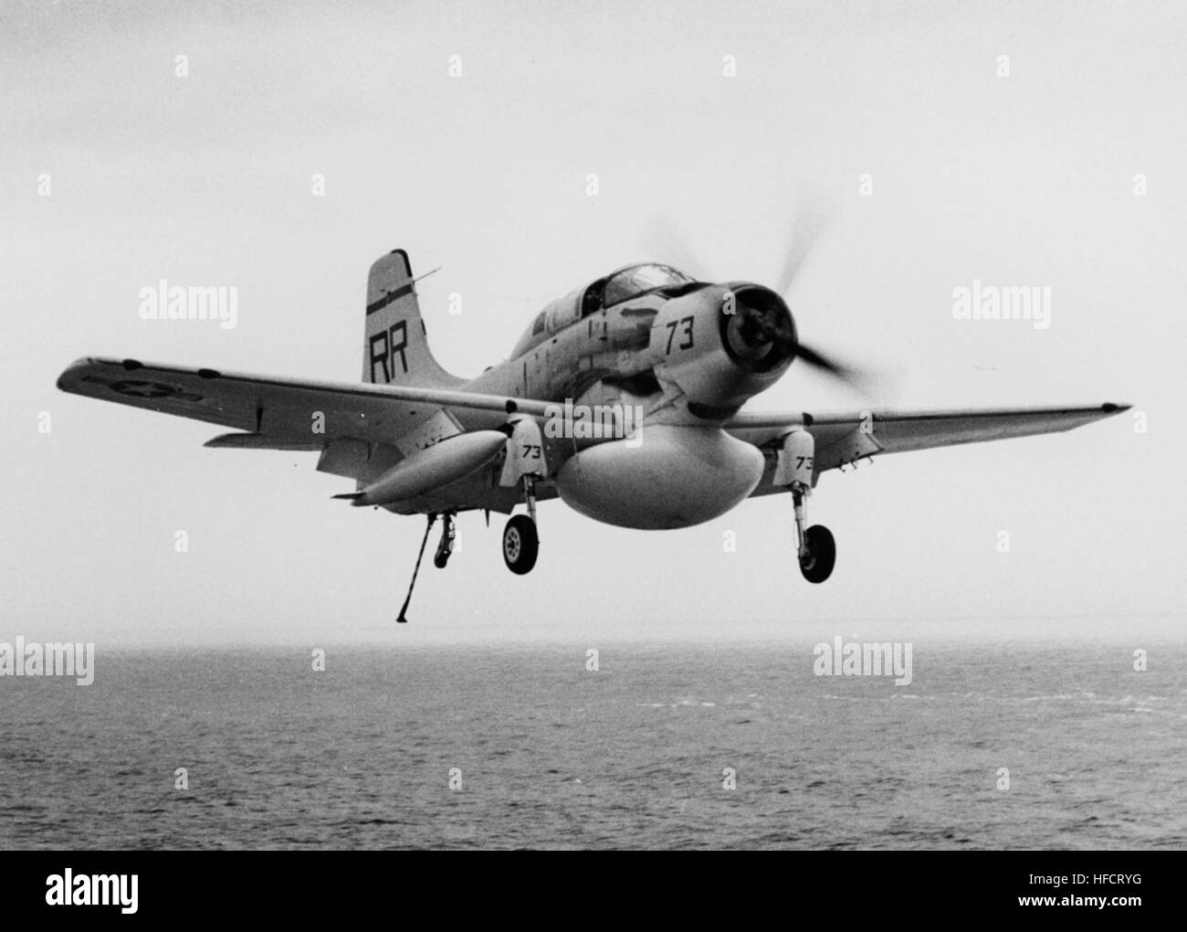 AD-5W VAW-11 approaching USS Bennington (CVS-20 Stock Photo - Alamy