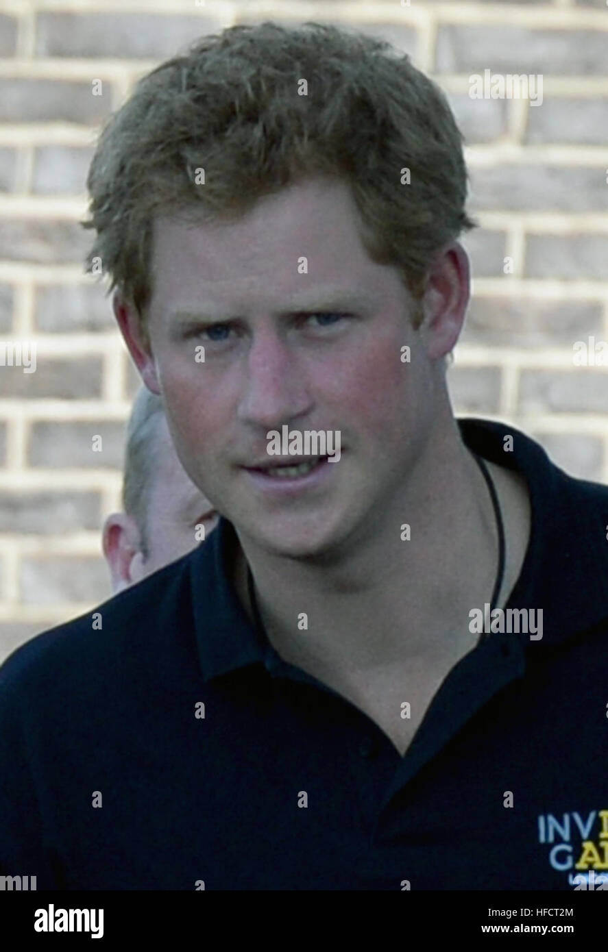 Britain's Prince Harry arrives at the Barking Sporthouse and Gym to ...