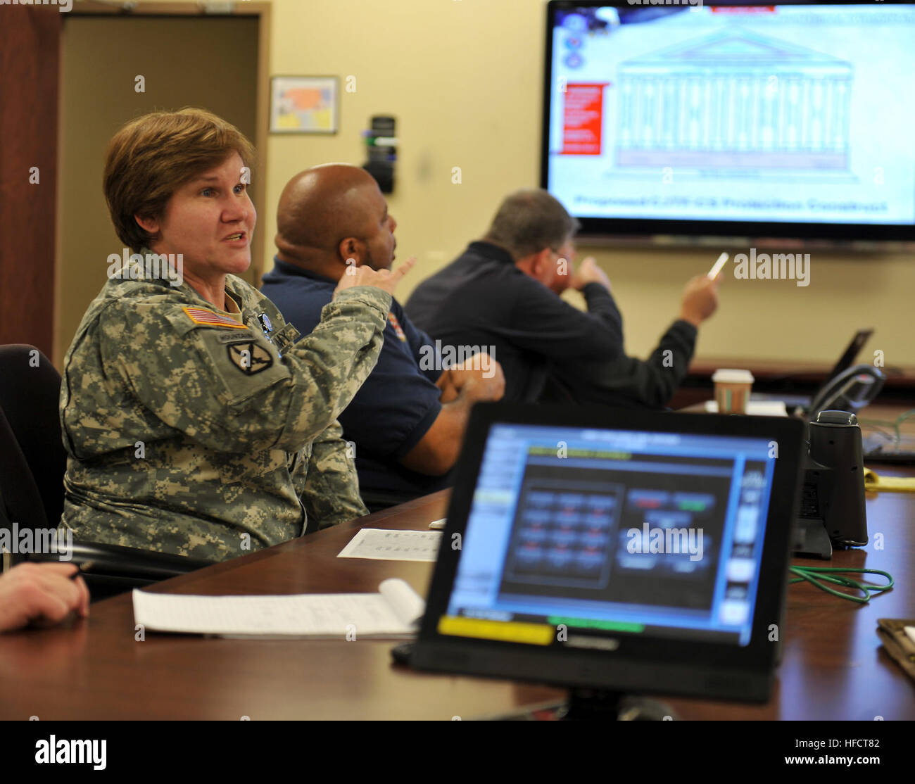 Army Lt. Col. Jennifer Howe, Joint Task Force Civil Support protection ...