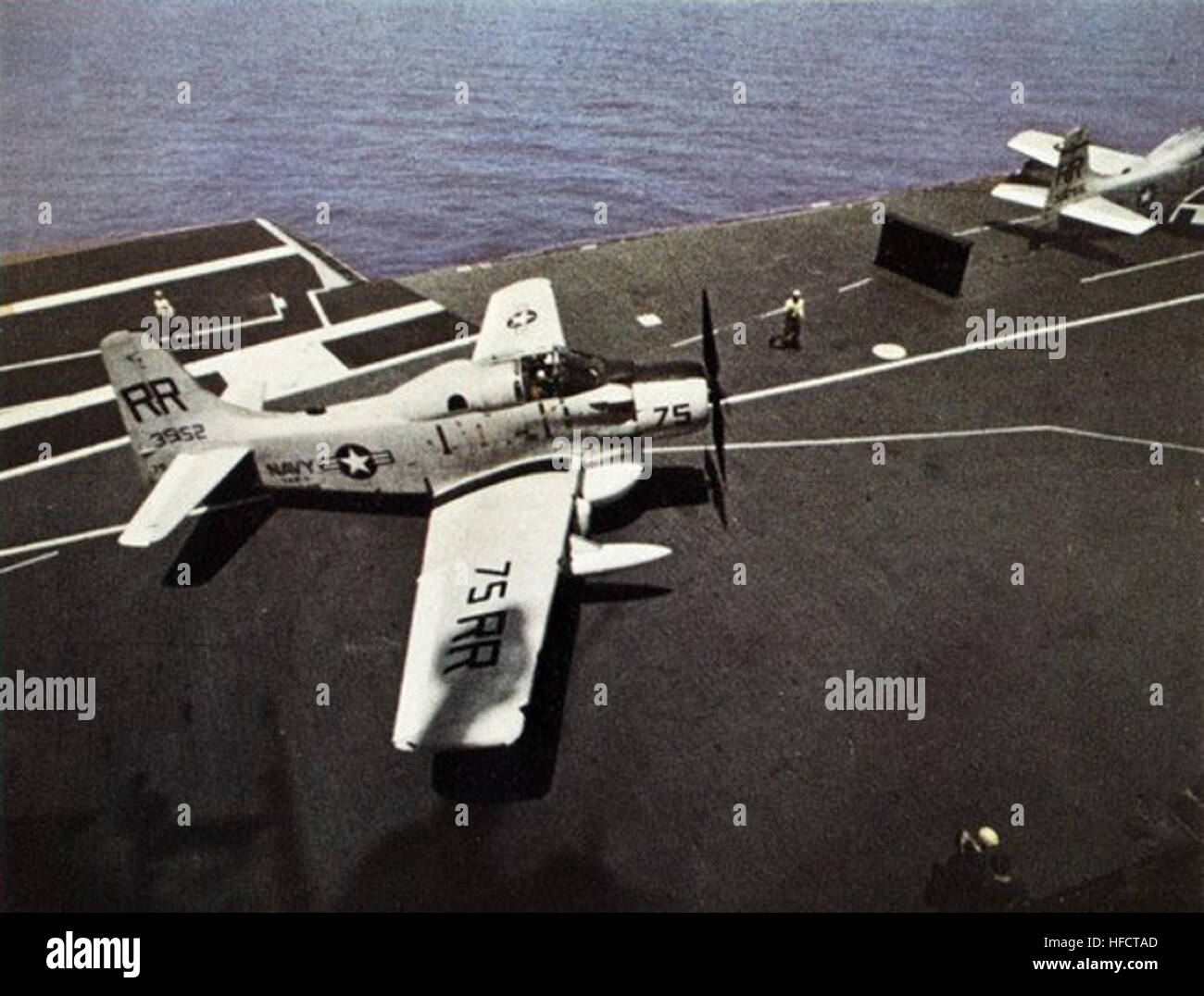 An AD-5W aircraft of Carrier Airborne Early Warning Squadron 11 ...