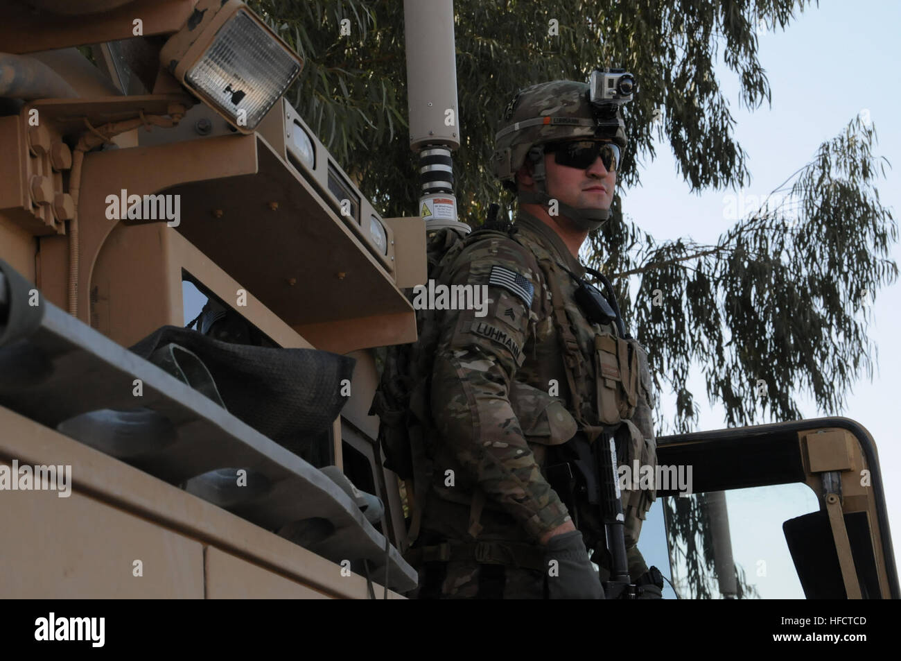 U.S. Army Sgt. Sean Luhmann, a security force team member for ...