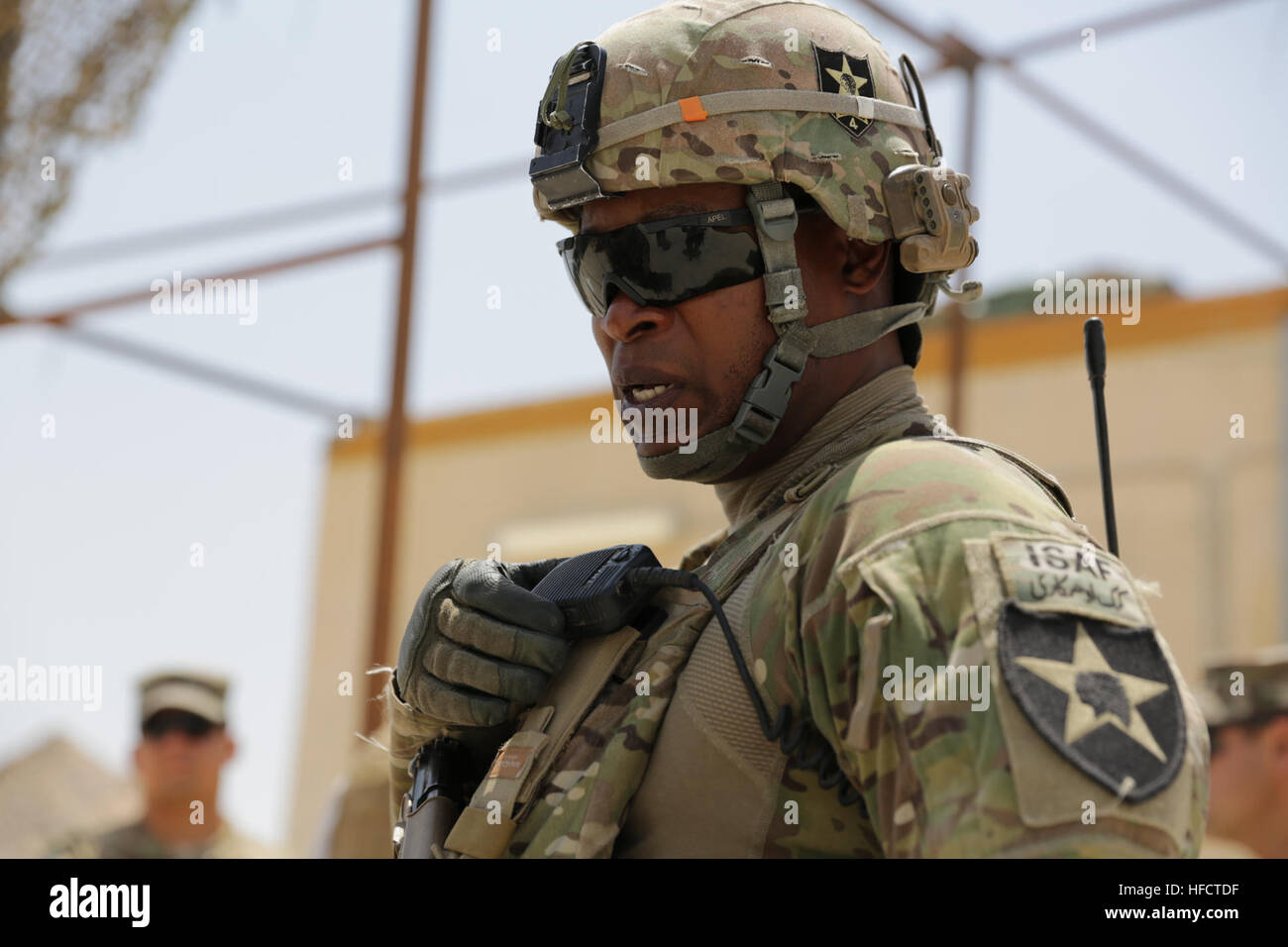 U.S. Army Staff Sgt. Roderick Cooper, security force team member for ...