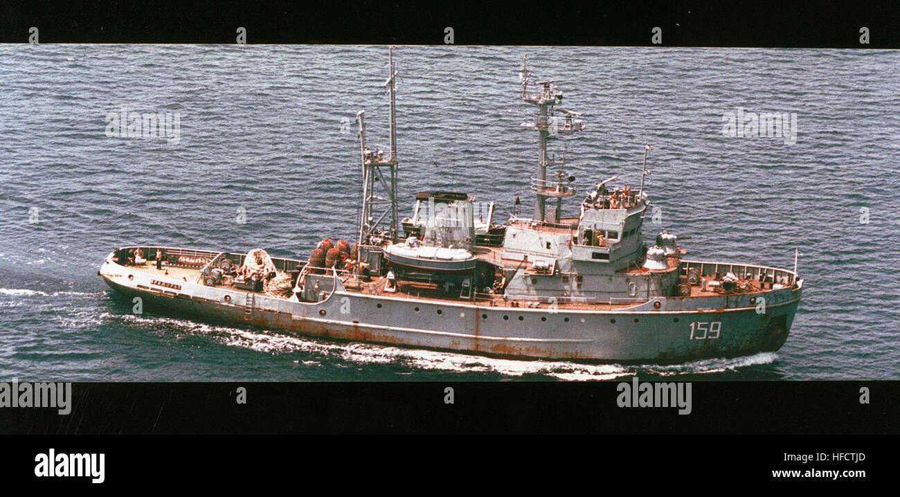 Aerial starboard side view of the Russian Maritime Border Guard Sorum ...