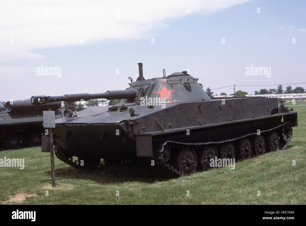 A Soviet P-76 amphibious tank on display at the US Army Aberdeen ...