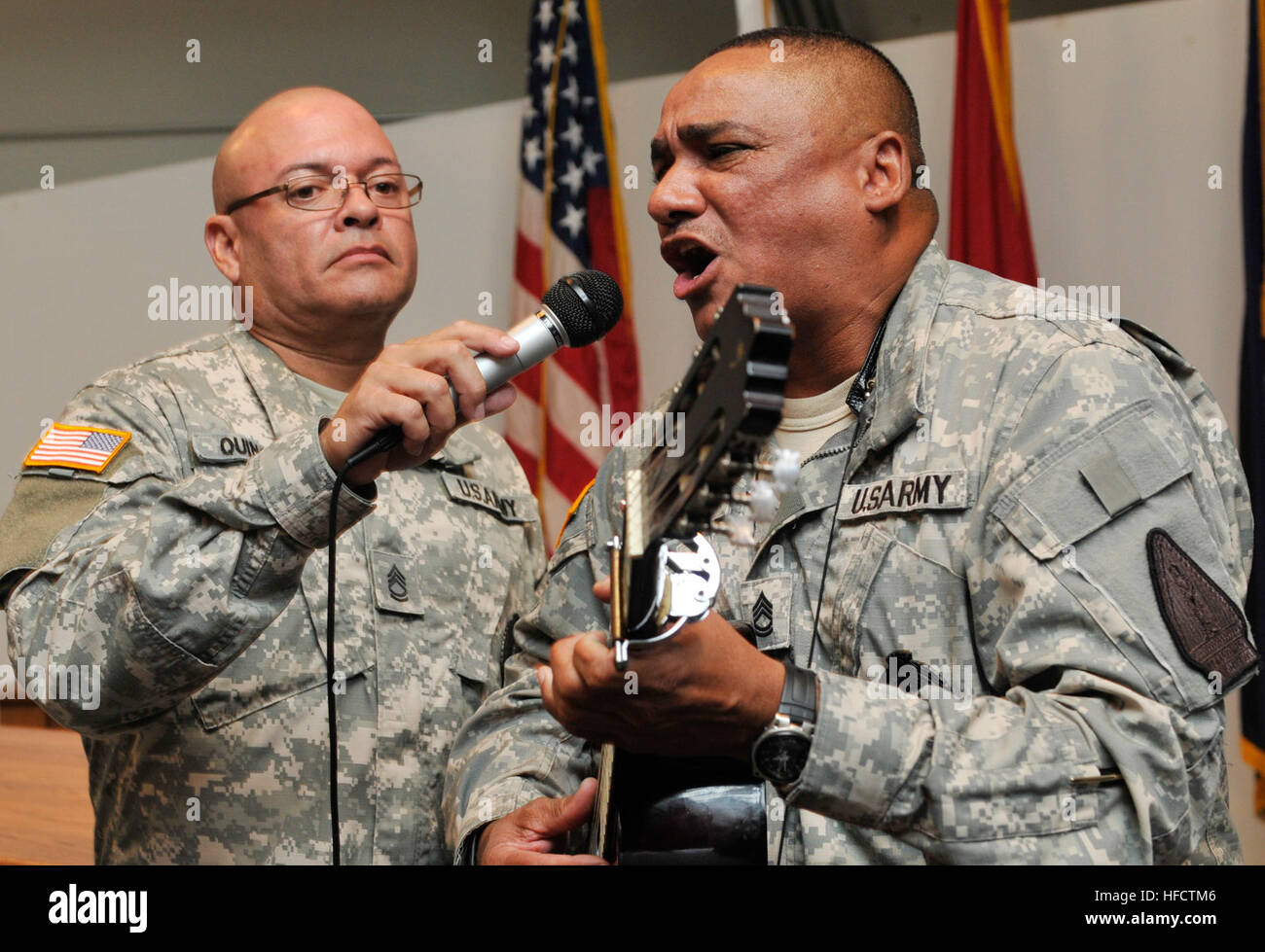 Sgt. 1st Class Gilberto Rivera (right) with the Puerto Rico Army ...