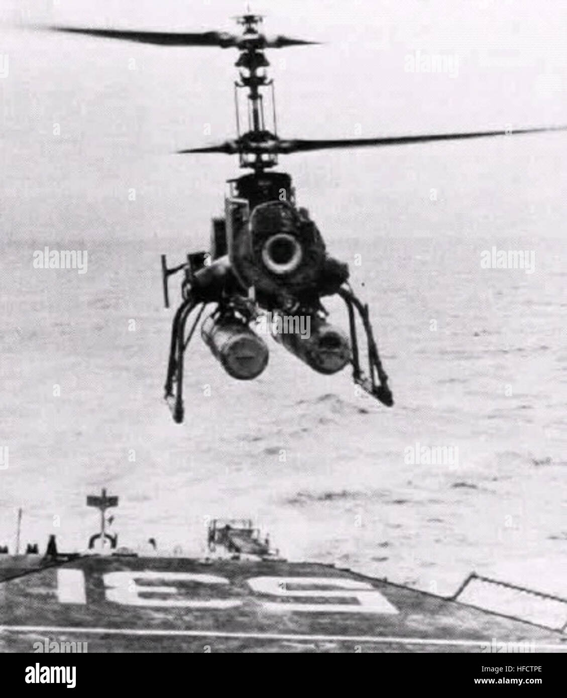 QH-50 DASH over USS Hazelwood Stock Photo - Alamy