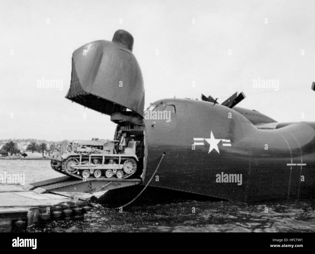 R3Y-2 bow door w tractor NAN10-54 Stock Photo - Alamy