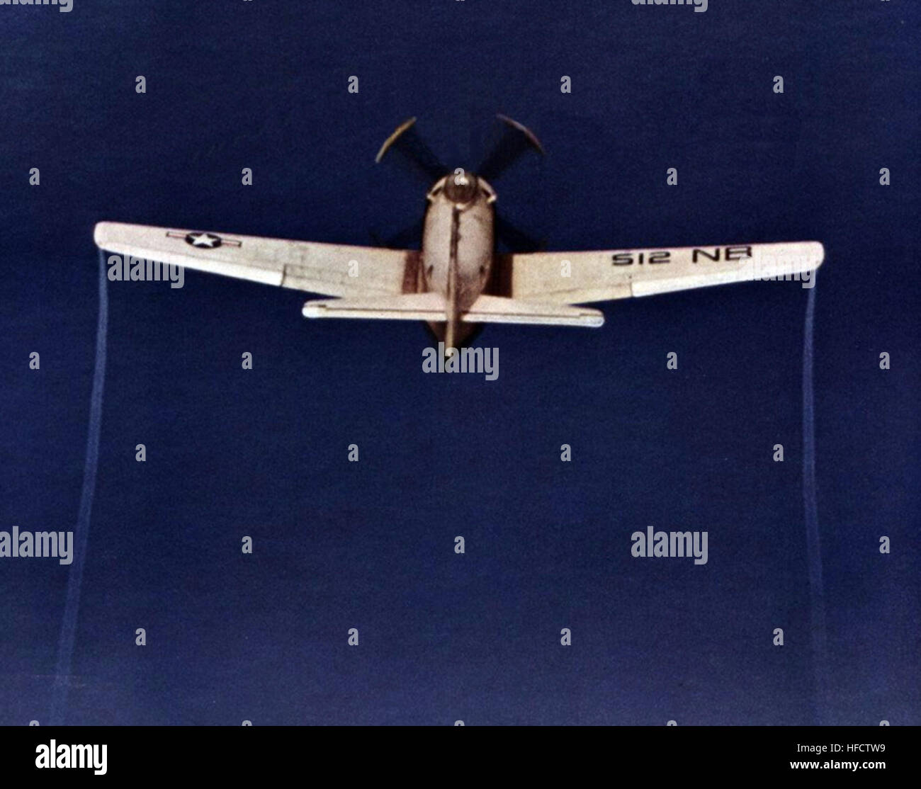 AD-6 Skyraider of VA-55 aft view in 1957 Stock Photo - Alamy