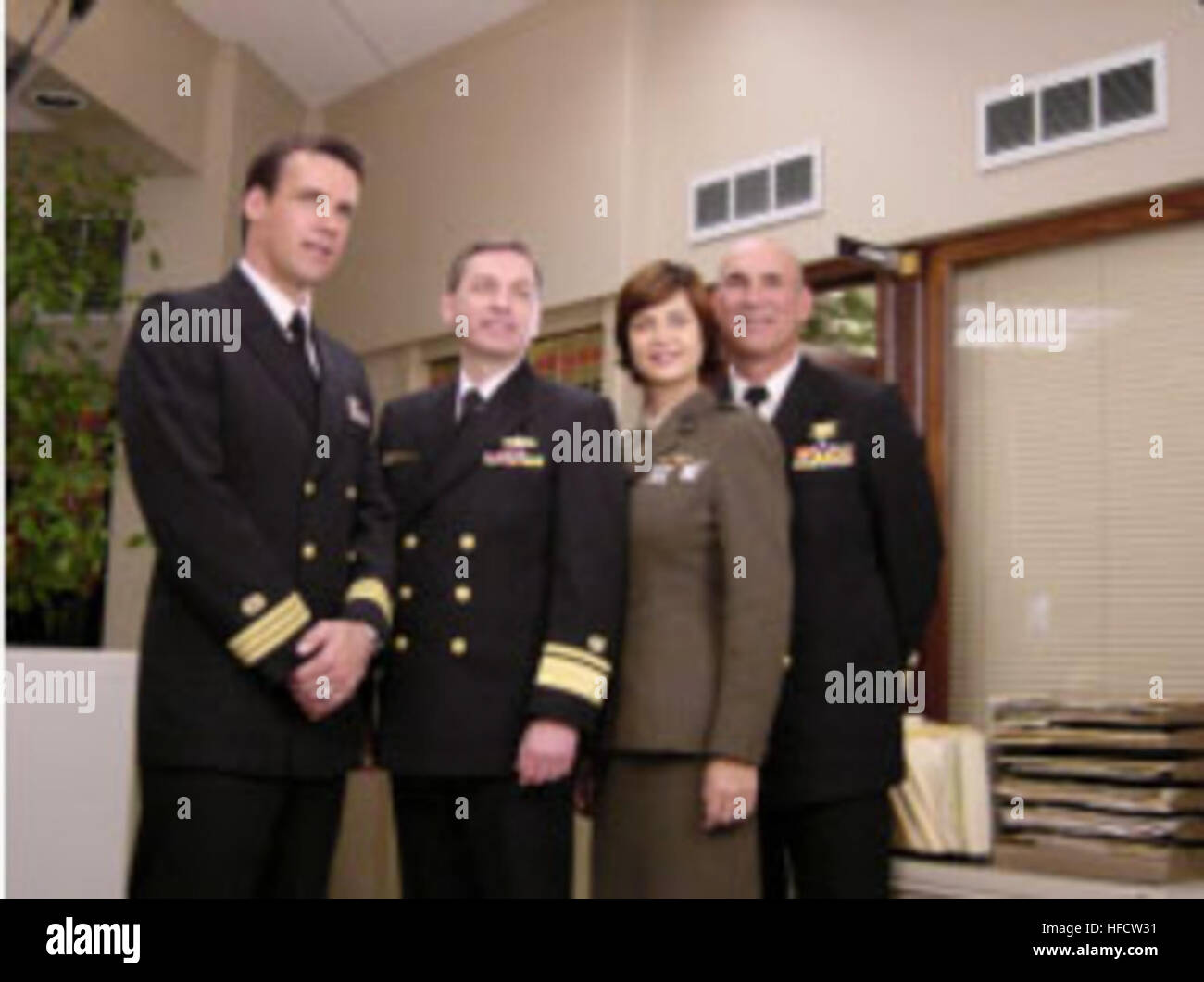 RADM Donald Guter, JAGC, USN visited the JAG television series set ...