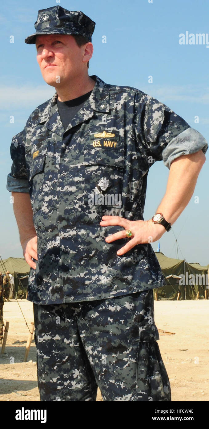 U.S. Navy Rear Adm. Robert Wray, deputy commander of Military Sealift ...