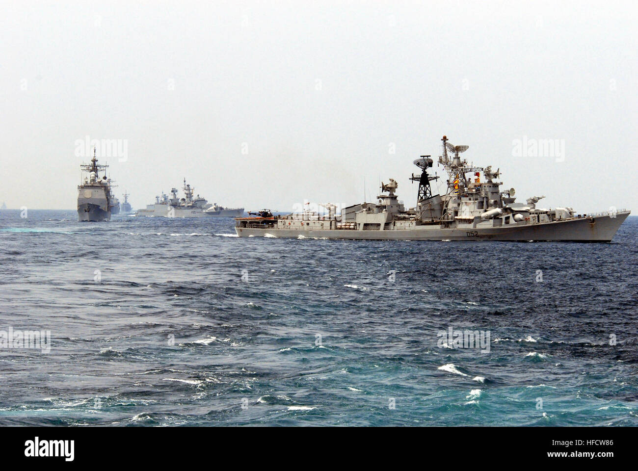 081022-N-4995K-094 INDIAN OCEAN (Oct. 22, 2008) The Indian ship Rajput ...