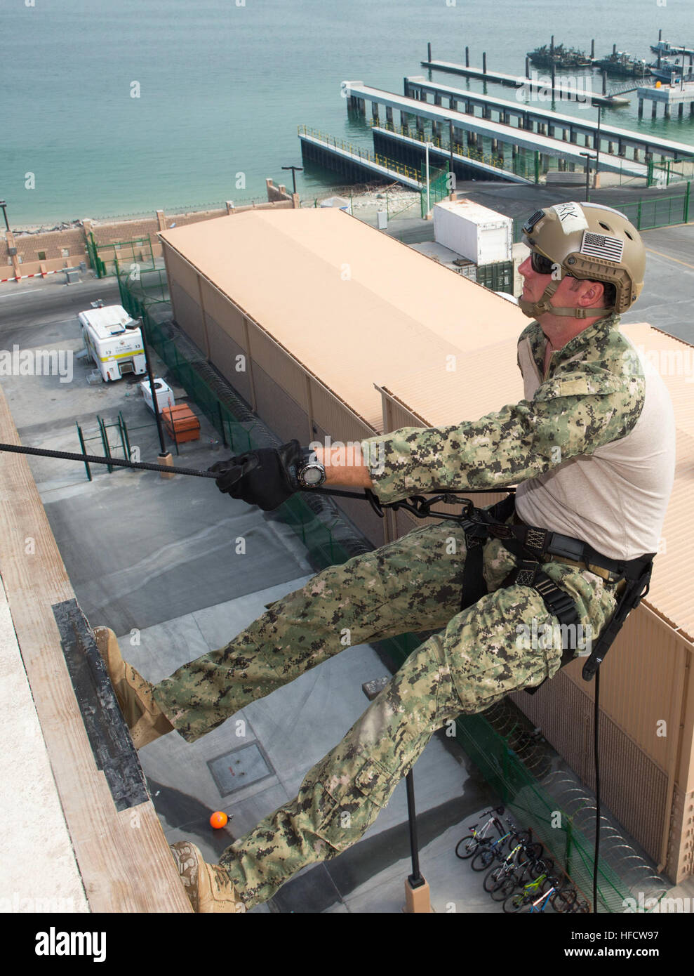 U.S. Navy Explosive ordnance disposal technician, assigned to Commander ...