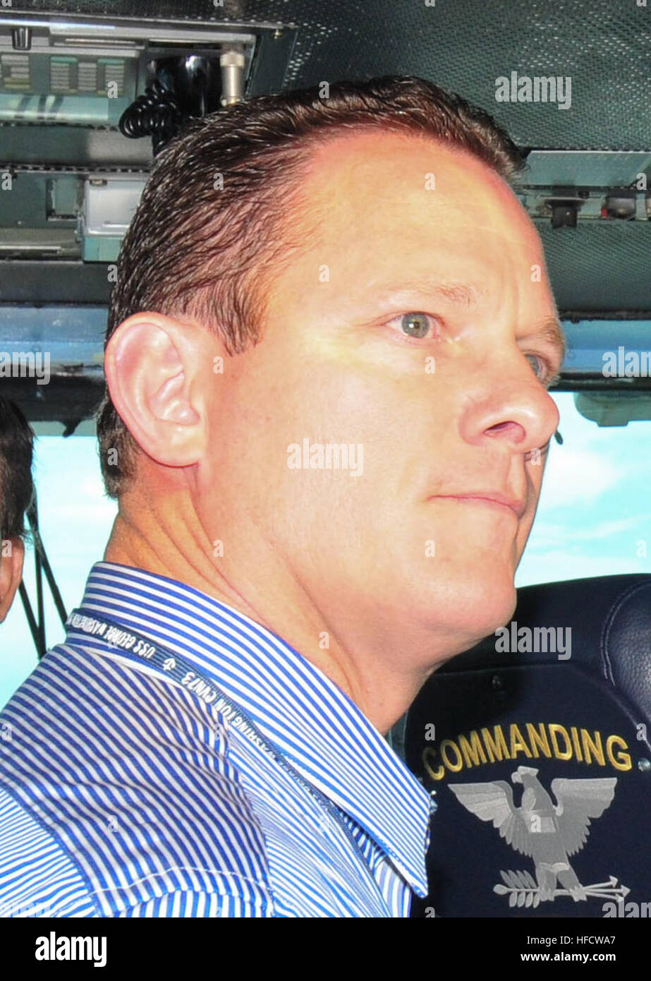 PACIFIC OCEAN (Sept. 4, 2012) - Capt. G.J. Fenton, commanding officer ...