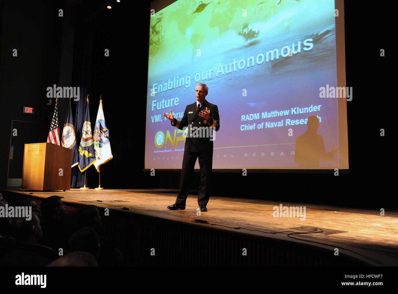 LEXINGTON, Va. (Feb. 18, 2013) Rear Adm. Matthew Klunder, chief of ...
