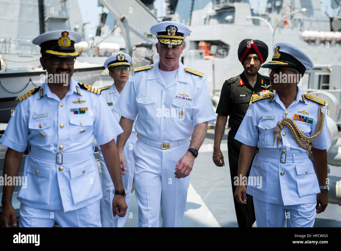 SASEBO, Japan (June 10, 2016) – Rear Adm. Brian Hurley, center, deputy ...
