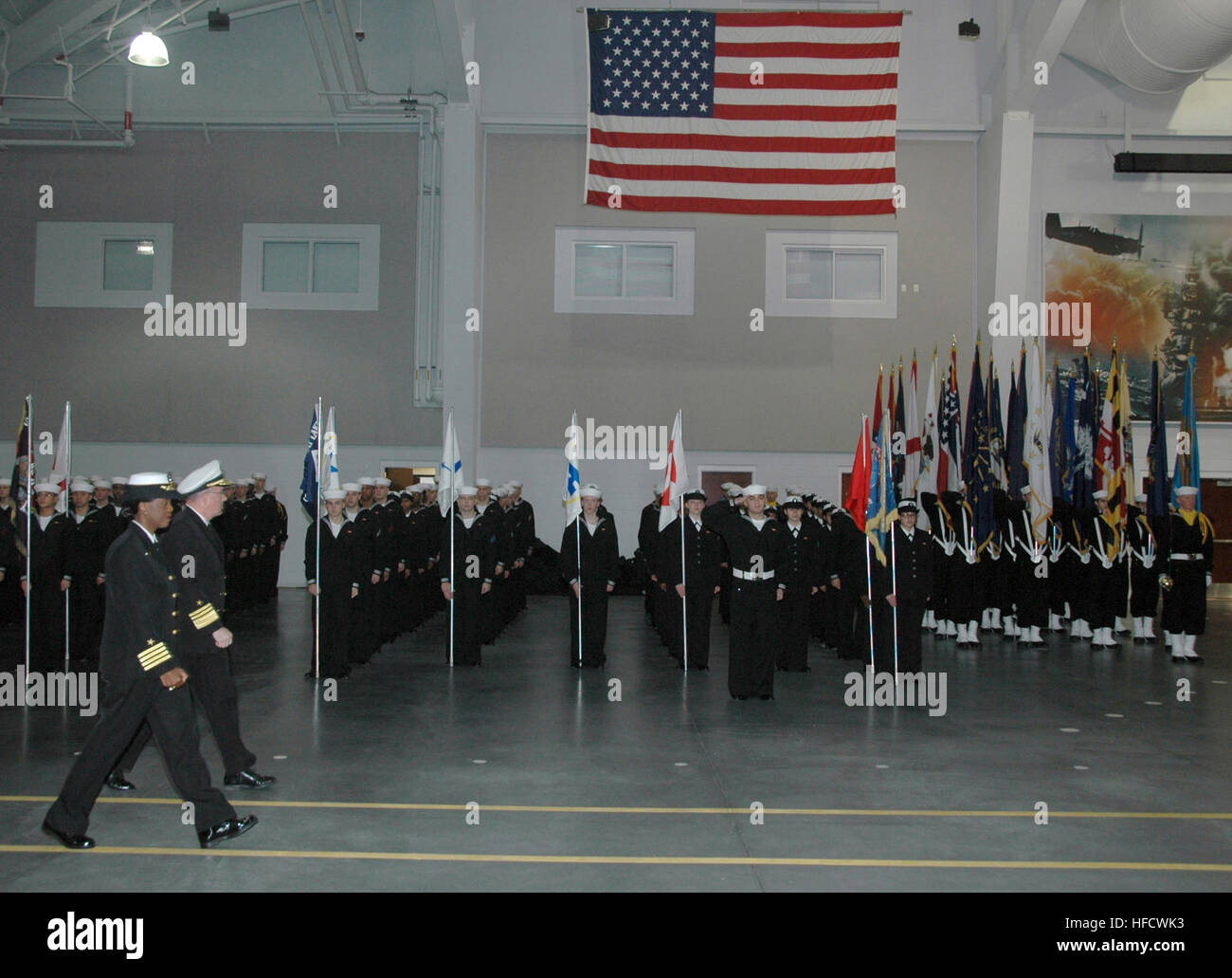 Uss midway ceremonial drill hall hi-res stock photography and images ...