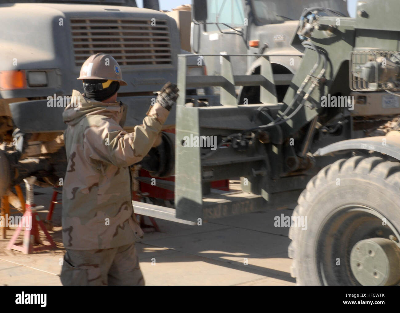 U.S. Navy Construction Mechanic Constructionman Corey Beers, assigned ...