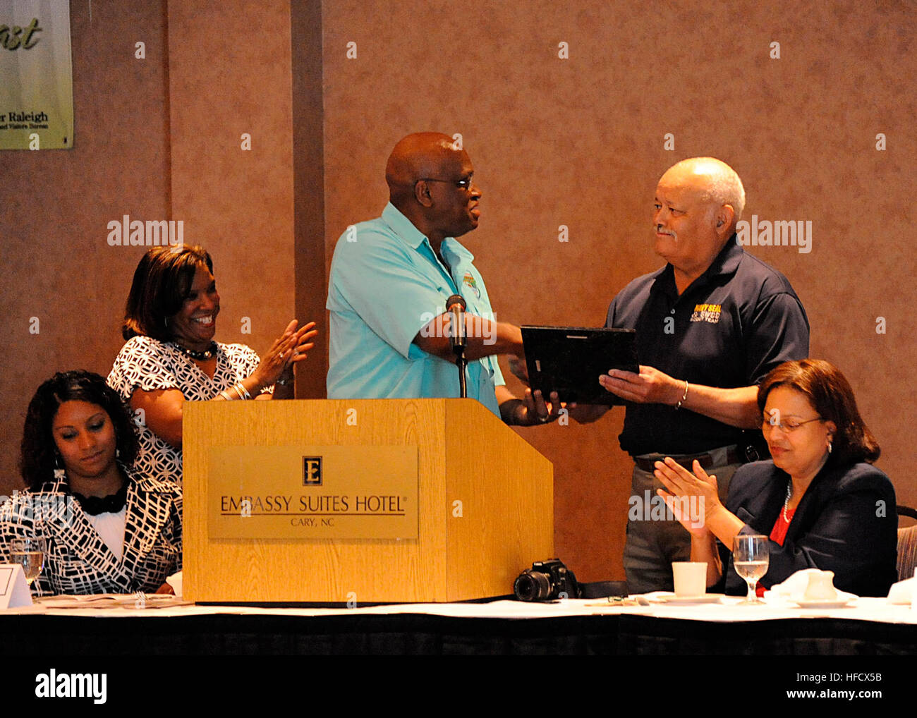 CARY, N.C. (May 28, 2010) Retired Master Chief William Goines, the Navy ...