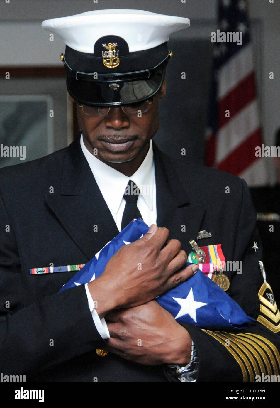 Gregory Richeson, master chief fire controlman, senior enlisted advisor ...
