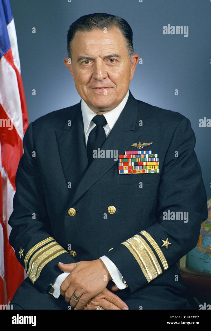 Portrait: US Navy (USN) Rear Admiral (RADM) (upper half) Richard H ...