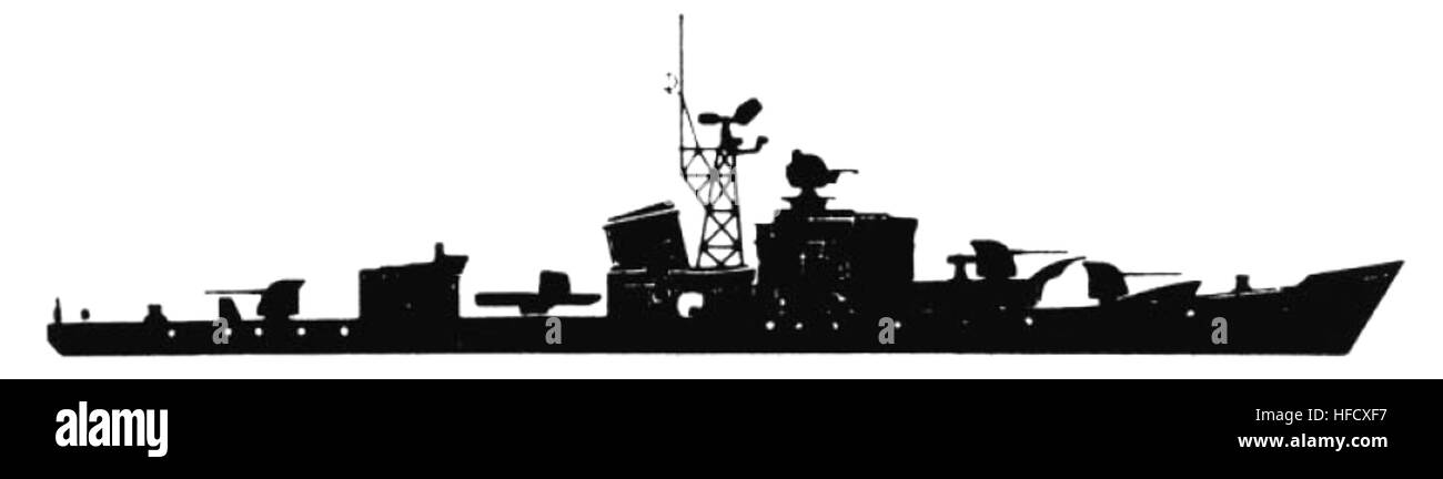 Riga-class frigate profile 1988 Stock Photo - Alamy