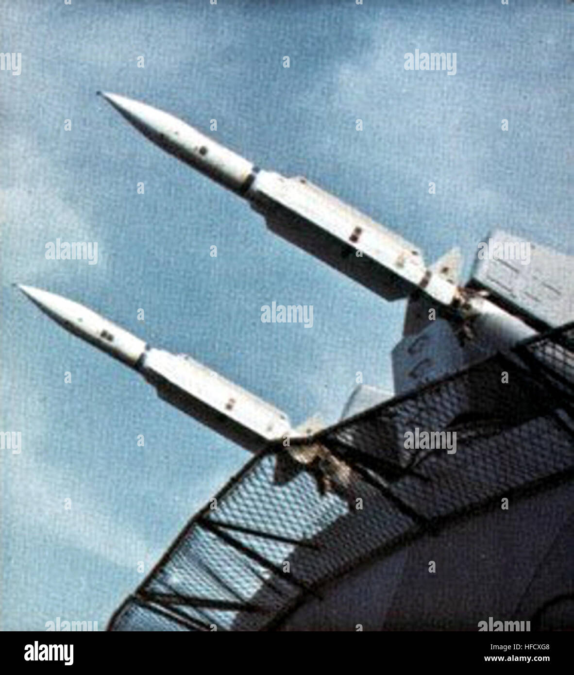 RIM-67 missiles on USS America (CVA-66) in 1971 Stock Photo - Alamy