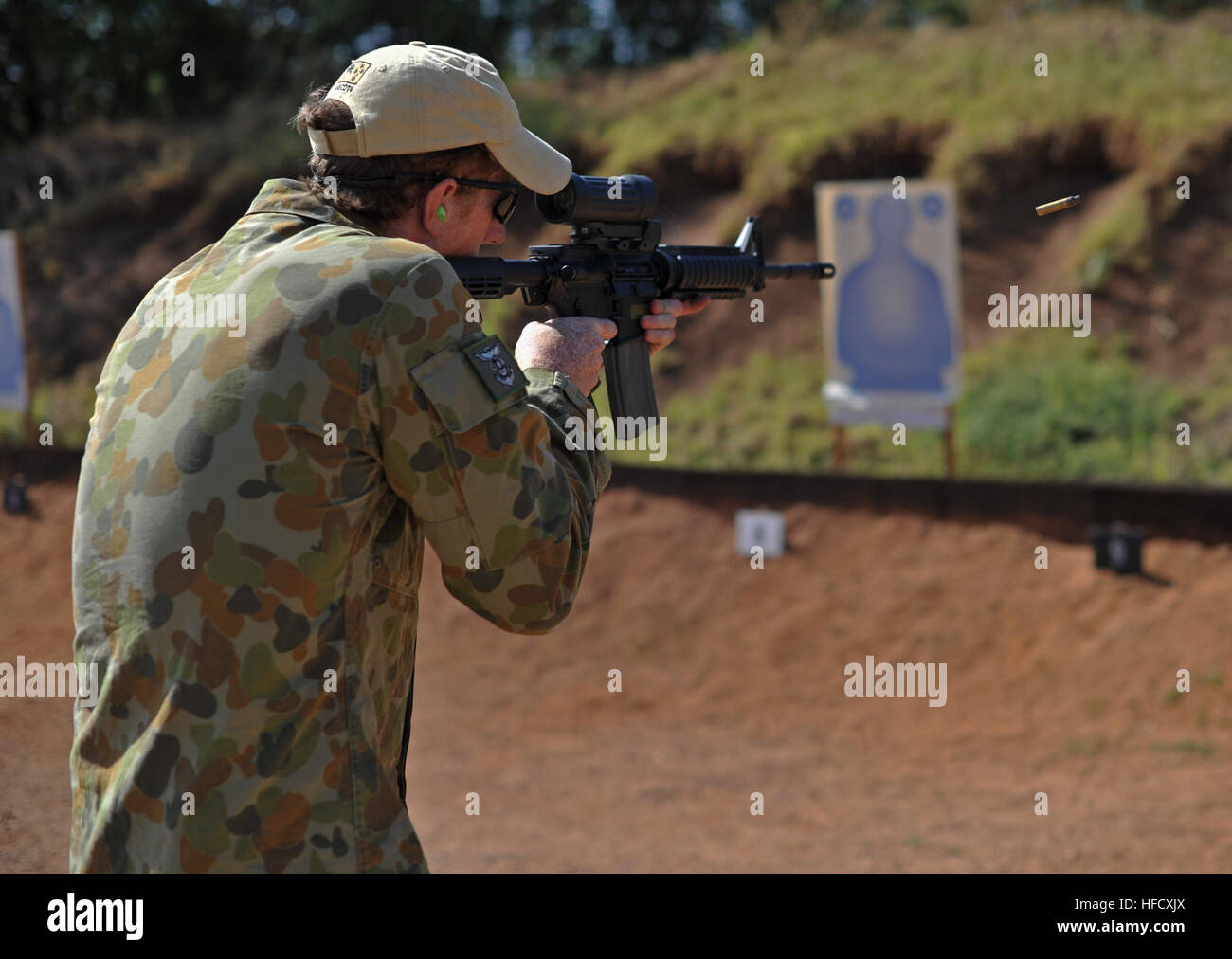 Royal Australian Navy Able Seaman Clearance Diver Daniel Antaw, with ...