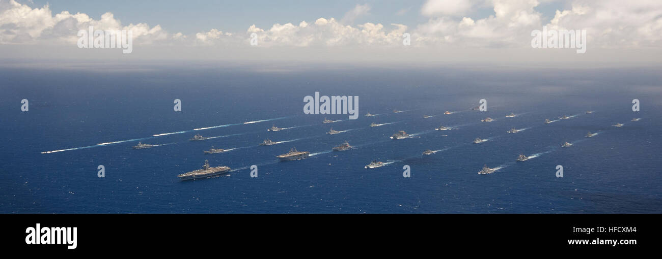 Ships and submarines participating in Rim of the Pacific (RIMPAC ...