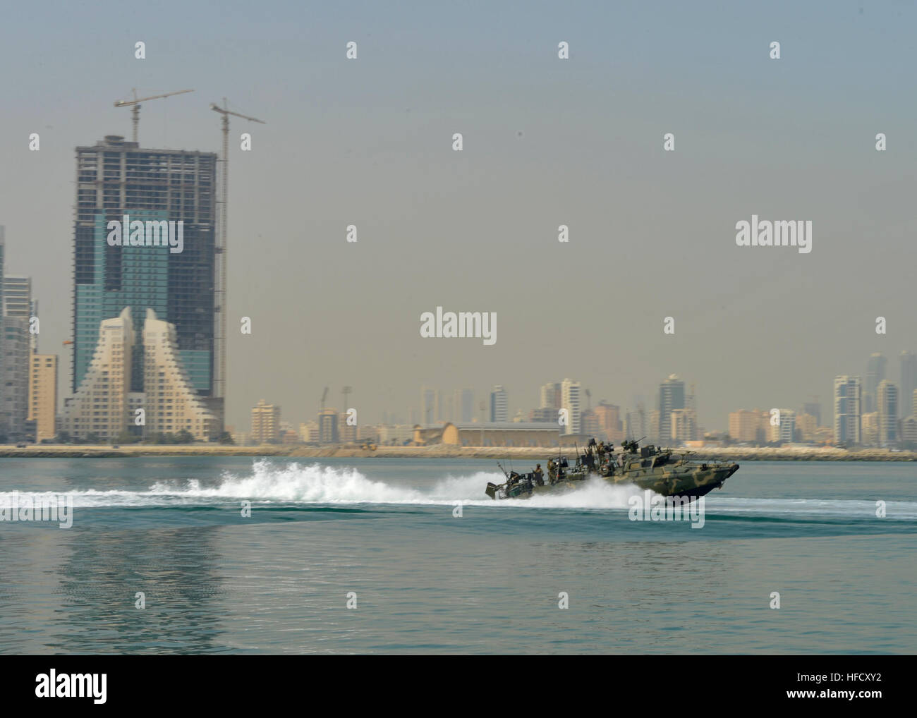 A riverine command boat (RCB), assigned to Commander, Task Group (CTG ...