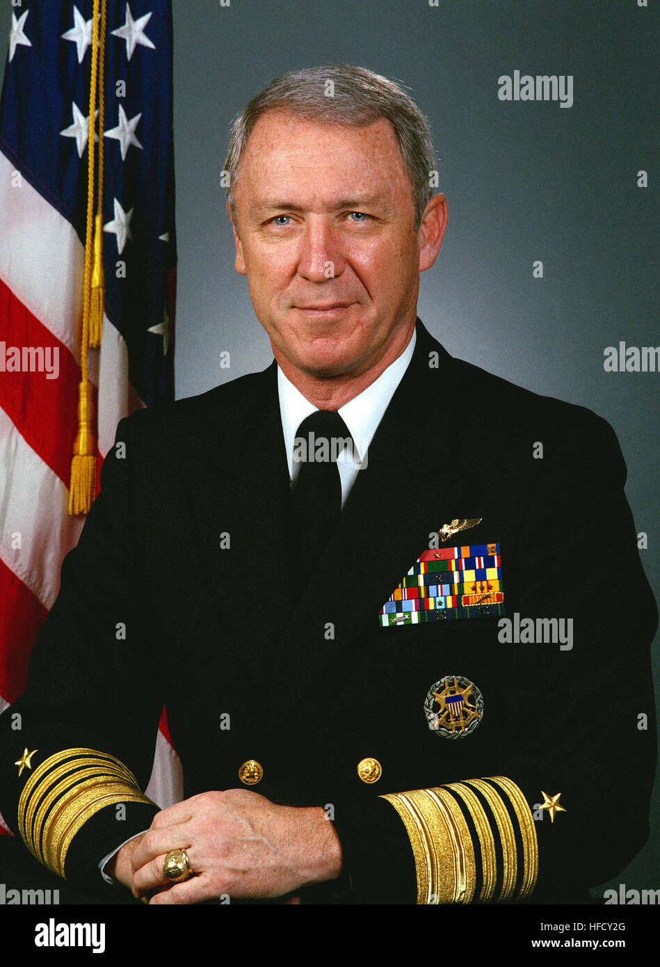 Admiral Robert J. Kelly, USN (uncovered) Robert J Kelly Stock Photo - Alamy