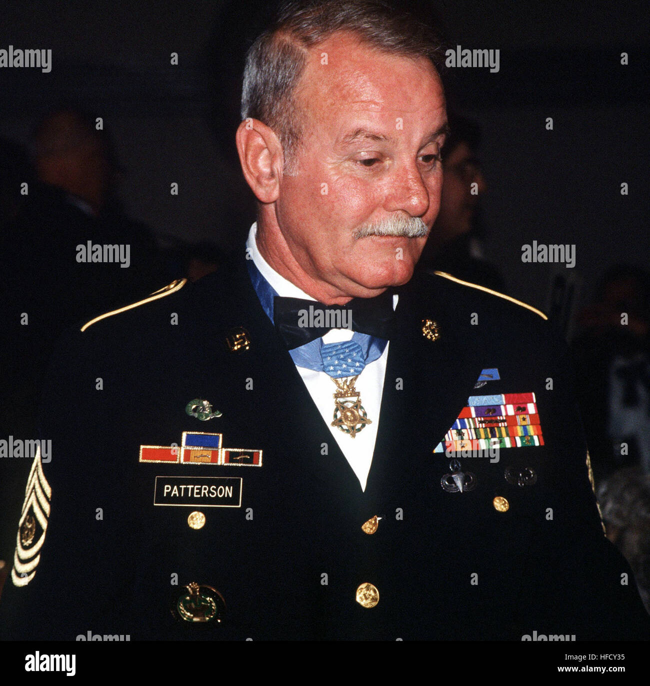 A close up view of Medal of Honor Recipient US Army Sergeant Major (SGM ...