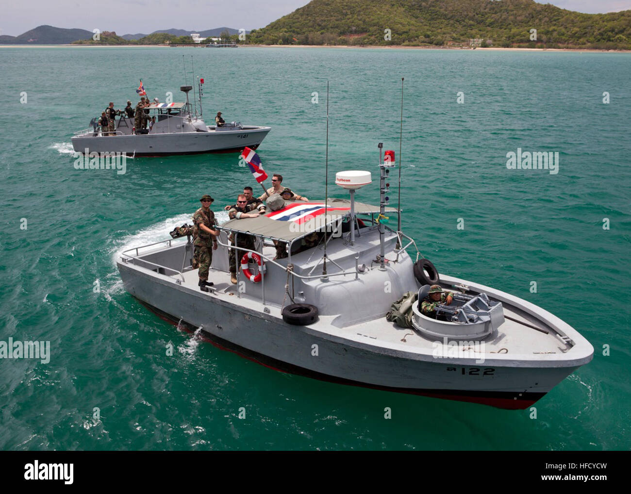SATTAHIP, Thailand (May 18, 2010) – Royal Thai Navy Riverine Sailors ...