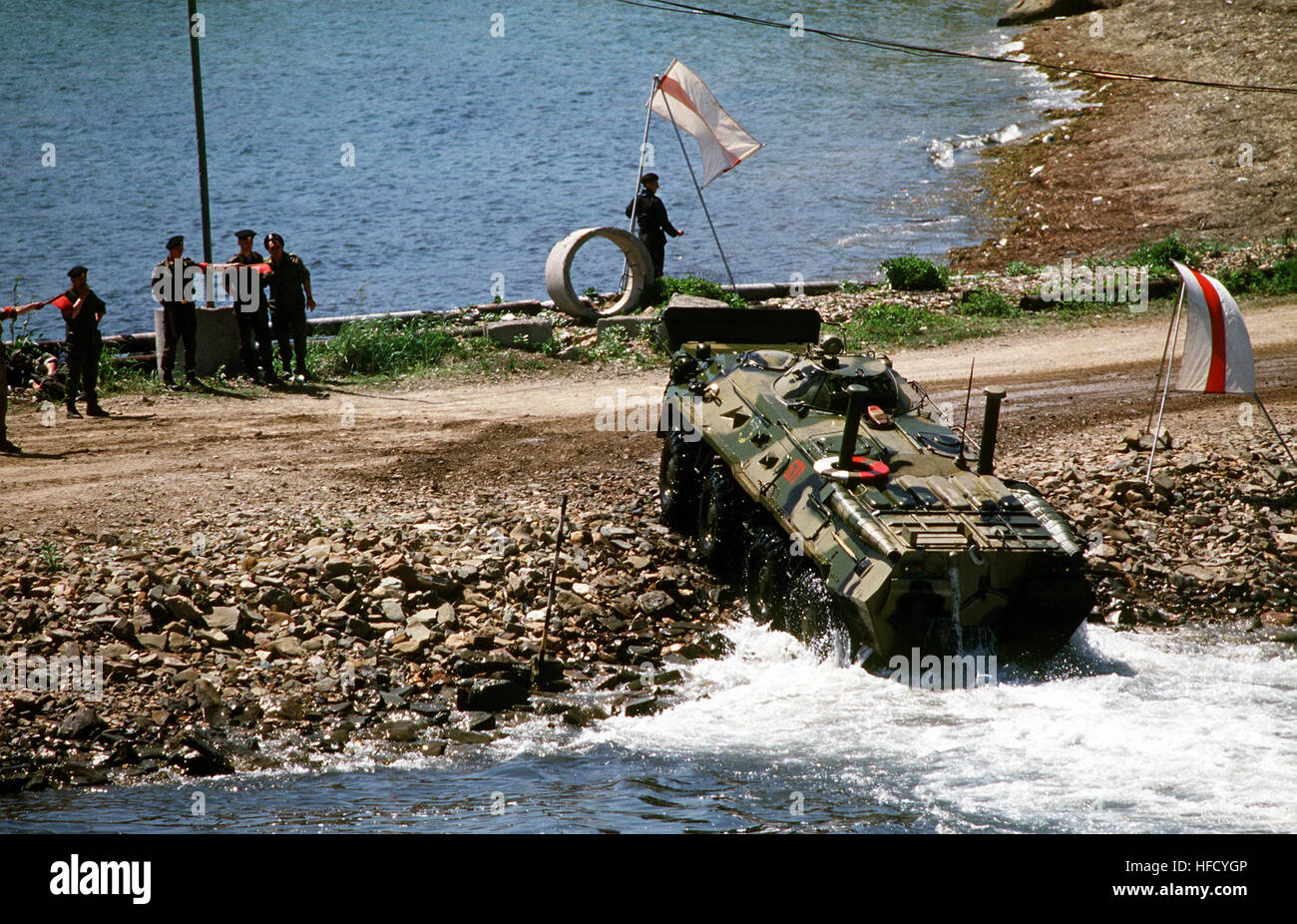 After cross training operations were complete, a Russian BTR-70 ...