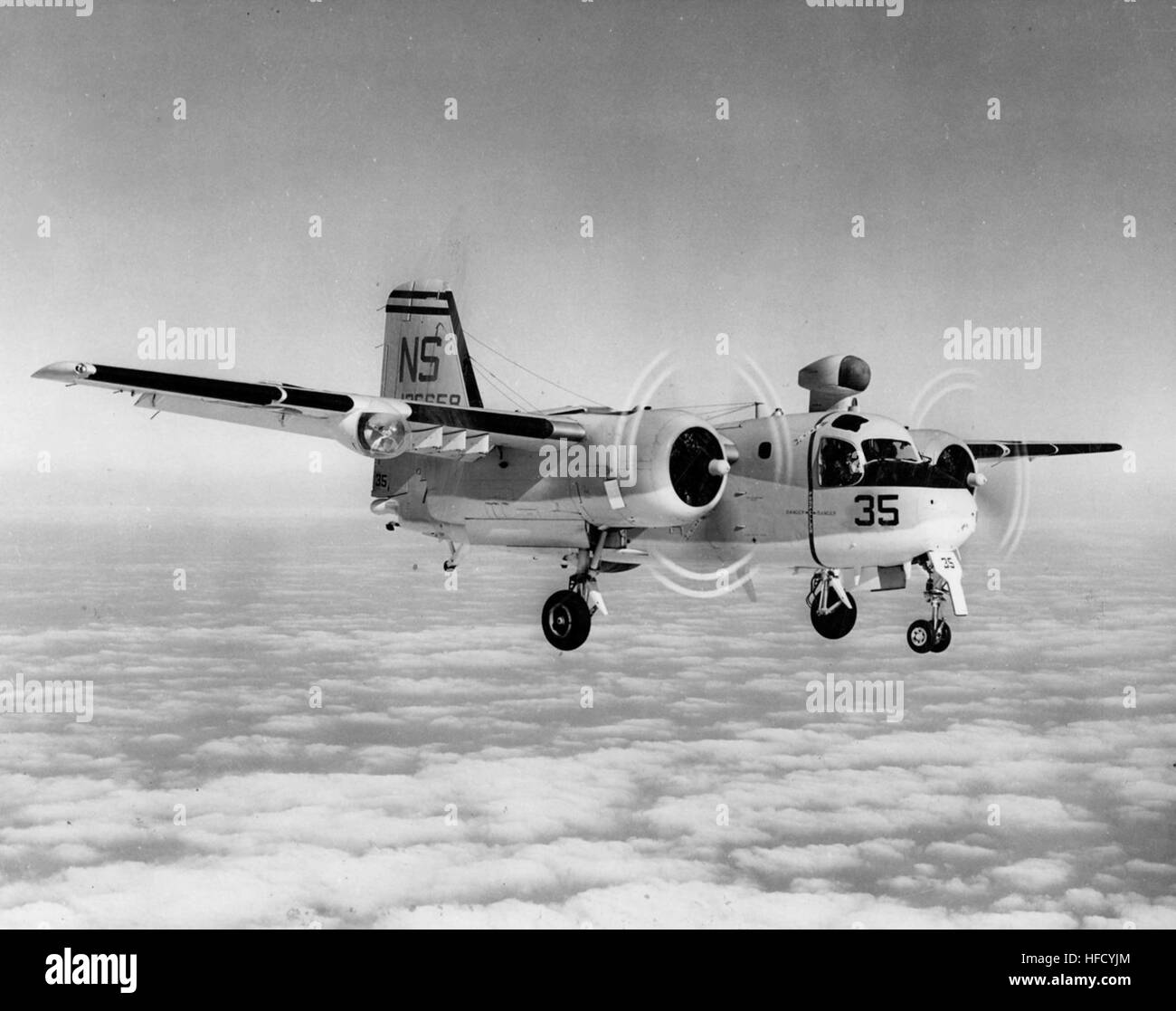 S-2A Tracker aircraft of VS-29 squadron conduct maritime patrol and ...