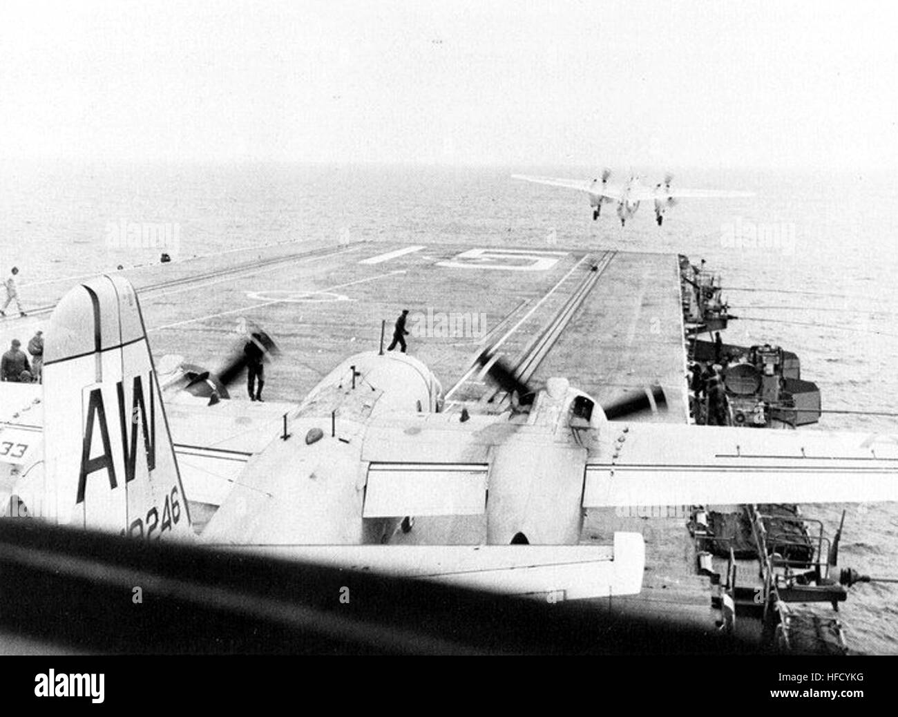 S-2D Trackers launch from USS Randolph (CVS-15) in 1966 Stock Photo - Alamy
