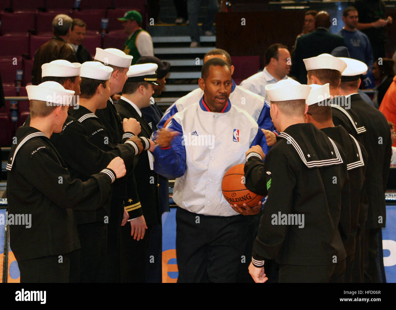Sailors from the multipurpose amphibious assault ship USS Bataan ...