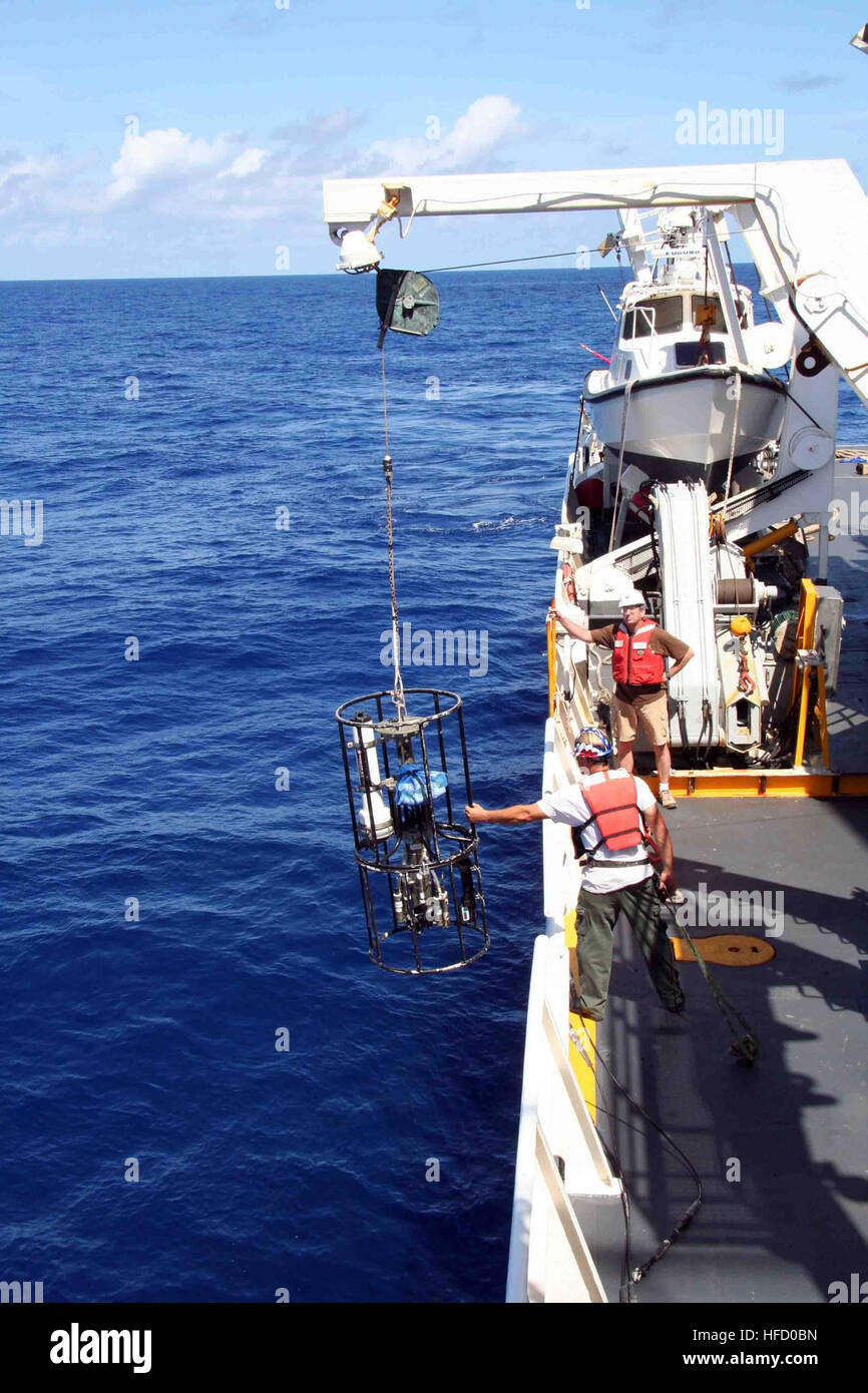 Aboard Military Sealift Command oceanographic survey ship USNS Henson ...