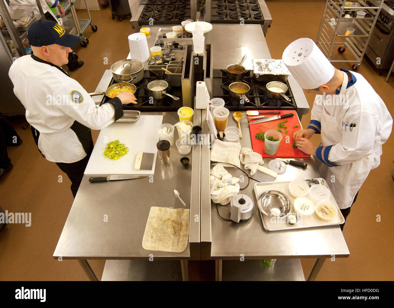 FORT LEE, Va. (March 7, 2013) Members of the Navy's culinary team ...