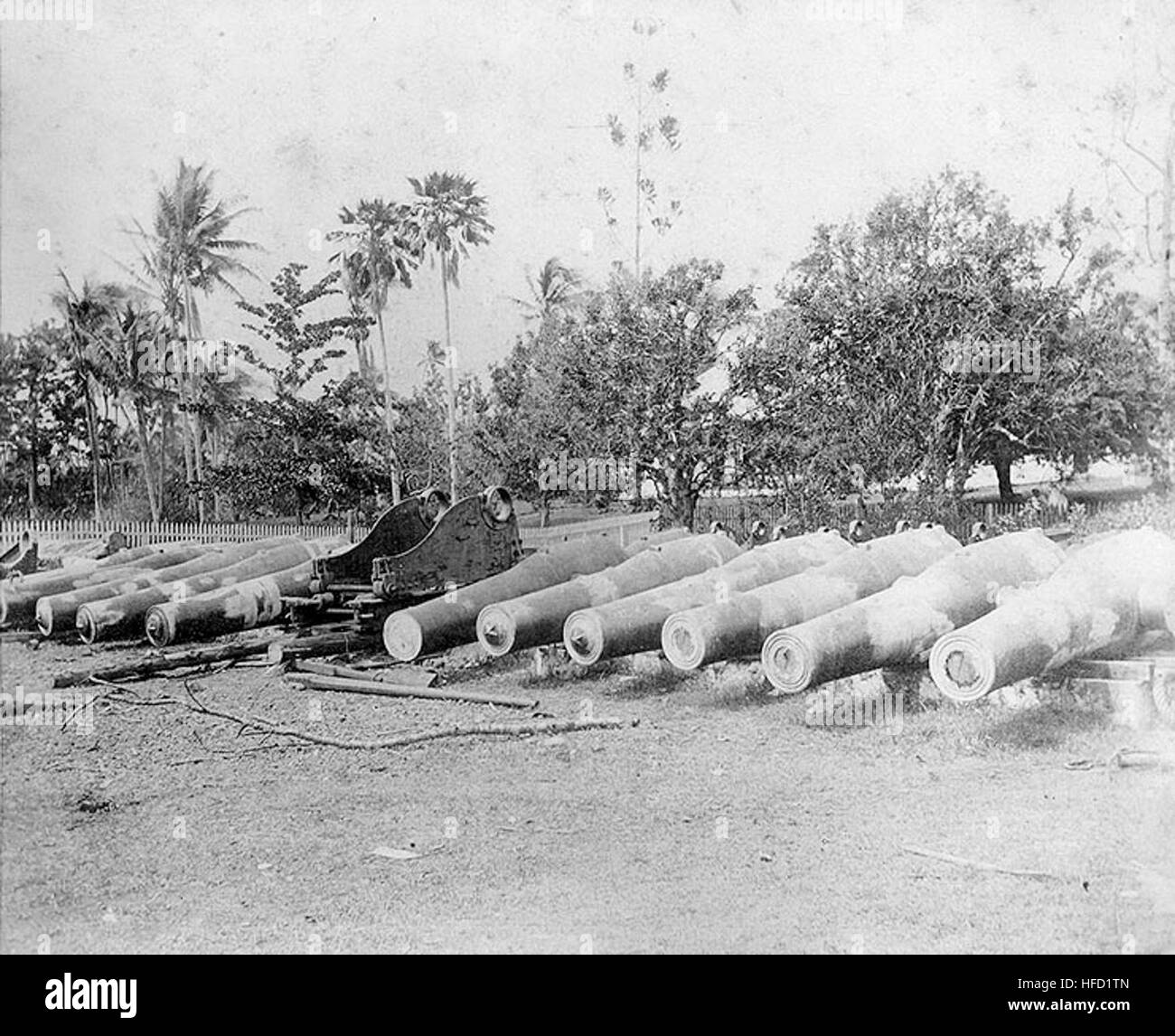 Samoan crisis salvaged guns Stock Photo - Alamy