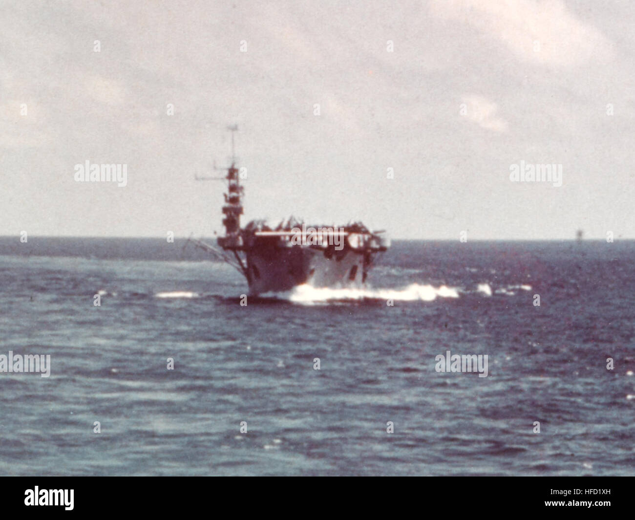 Sangamon-class escort carrier operating in the South Pacific in 1943 ...