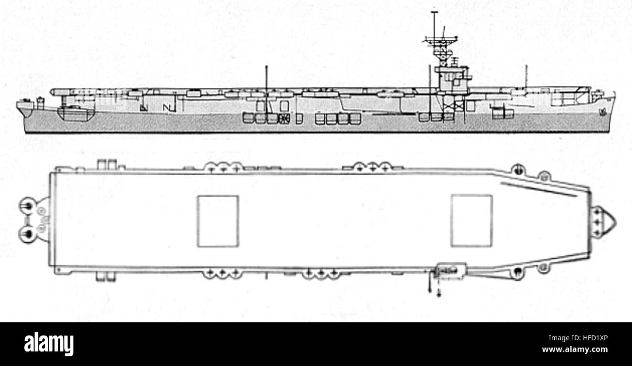 Sangamon class CVE drawings Stock Photo - Alamy