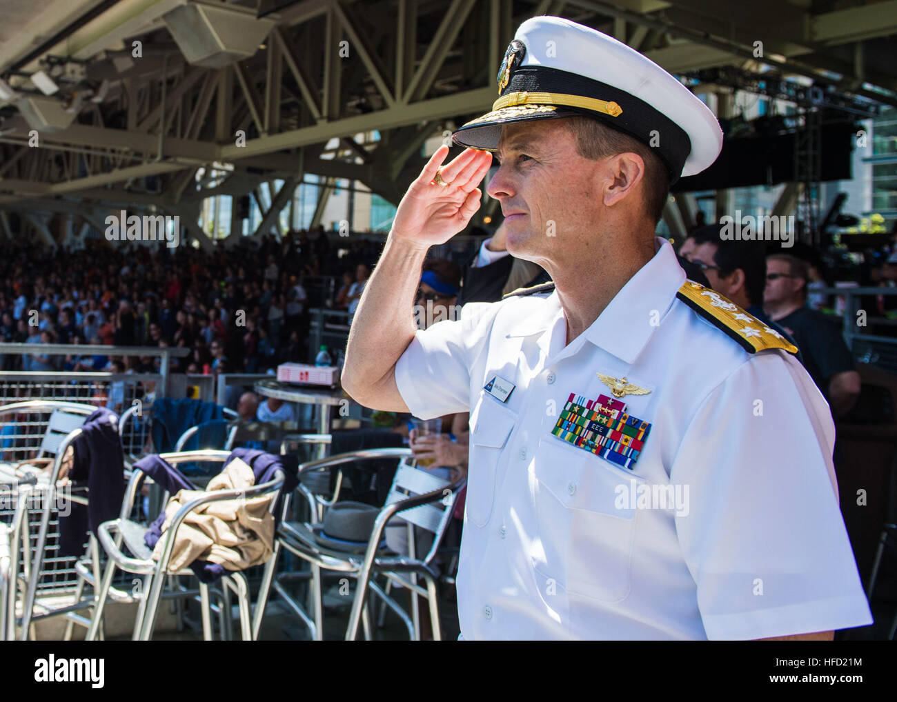 SAN DIEGO (April 12, 2015) - Vice Adm. Mike Shoemaker, commander, Naval ...