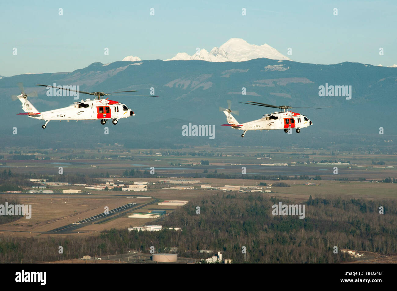 U.S. Navy MH-60 Seahawk helicopters assigned to Naval Air Station ...