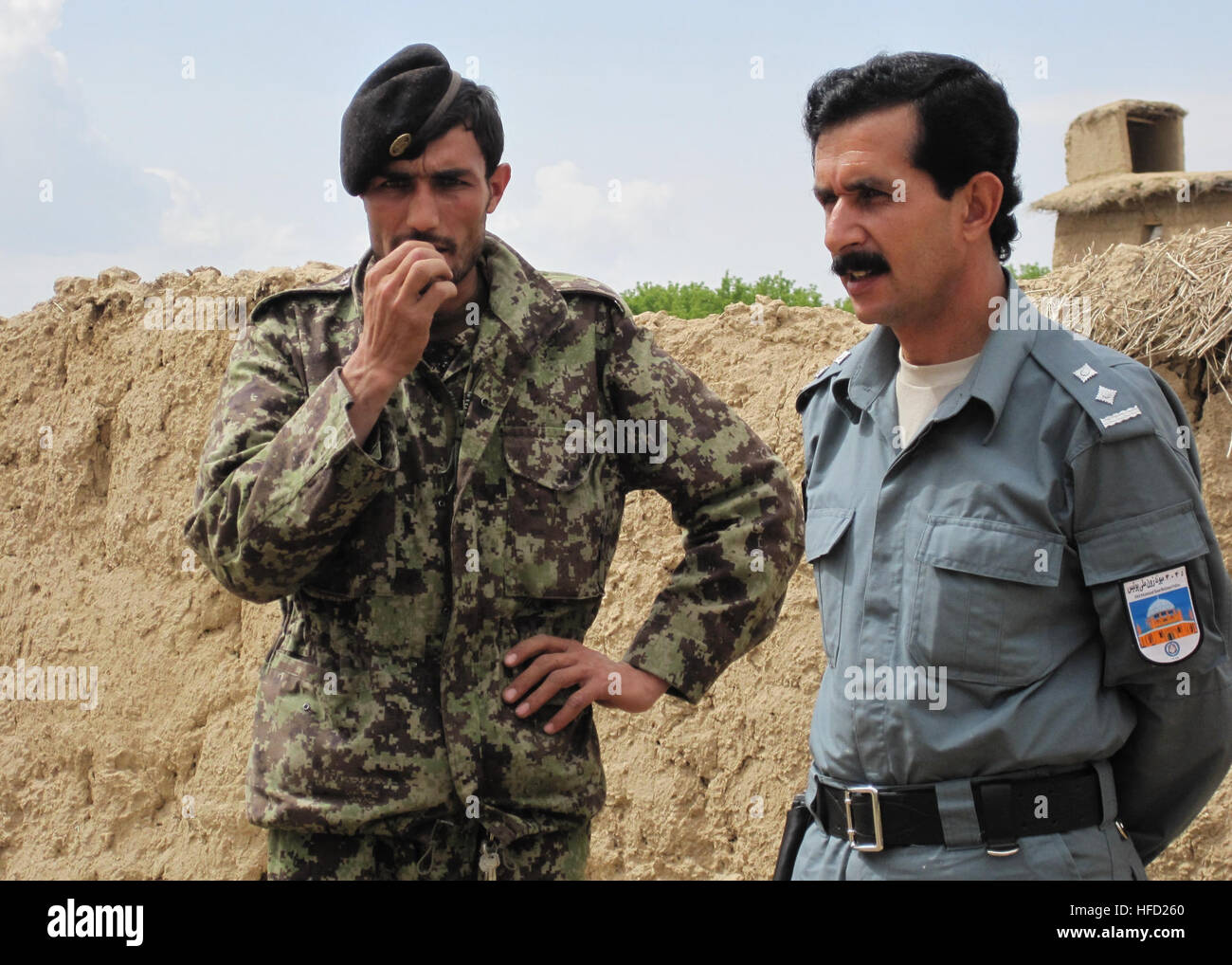 Lt. Naqibullah, a platoon leader with the 4th Kandak Afghan National ...