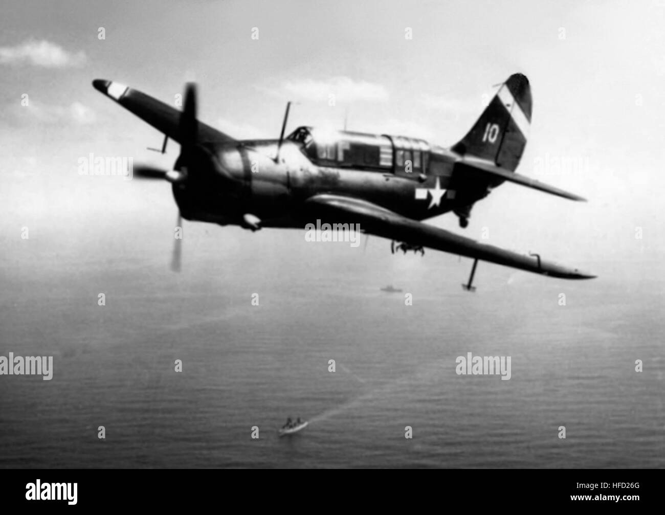 SB2C-3 from USS Hancock (CV-19) off Iwo Jima Stock Photo - Alamy