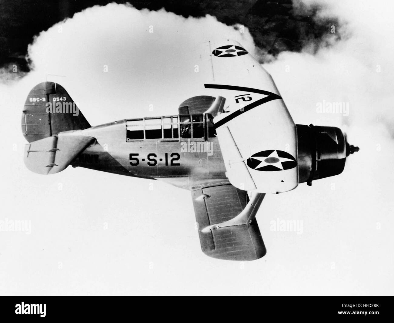 SBC-3 Helldiver VS-5 in flight c1939 Stock Photo - Alamy