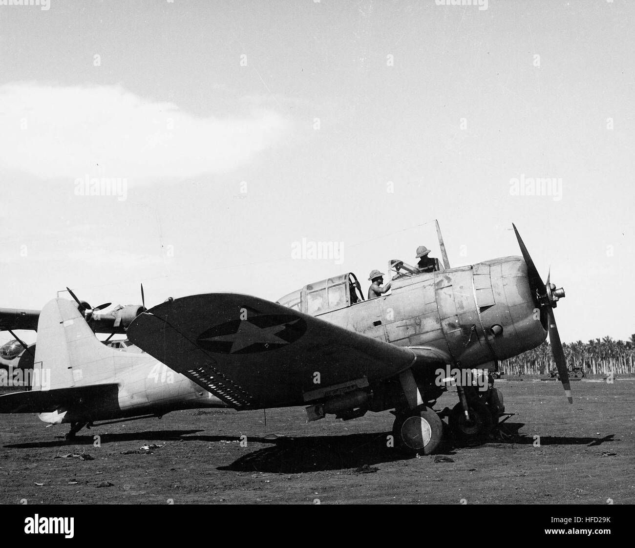 SBD-4 VMSB-233 Guadalcanal 1943 Stock Photo - Alamy