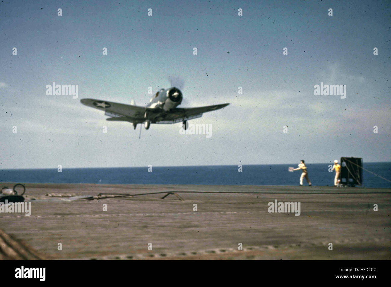 SBD landing on Ranger 1942 Stock Photo - Alamy