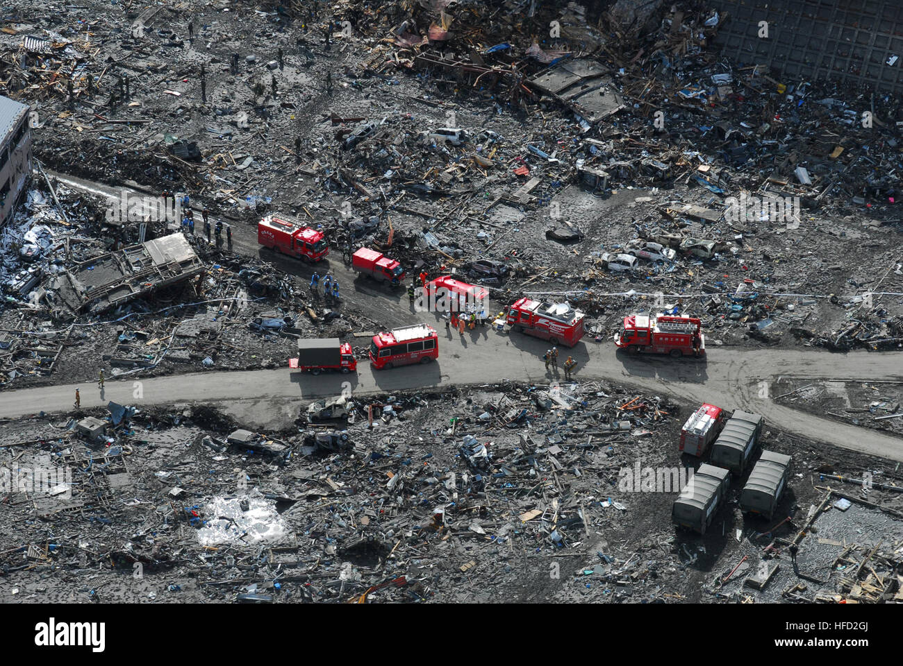 Japanese tsunami aerial hi-res stock photography and images - Alamy